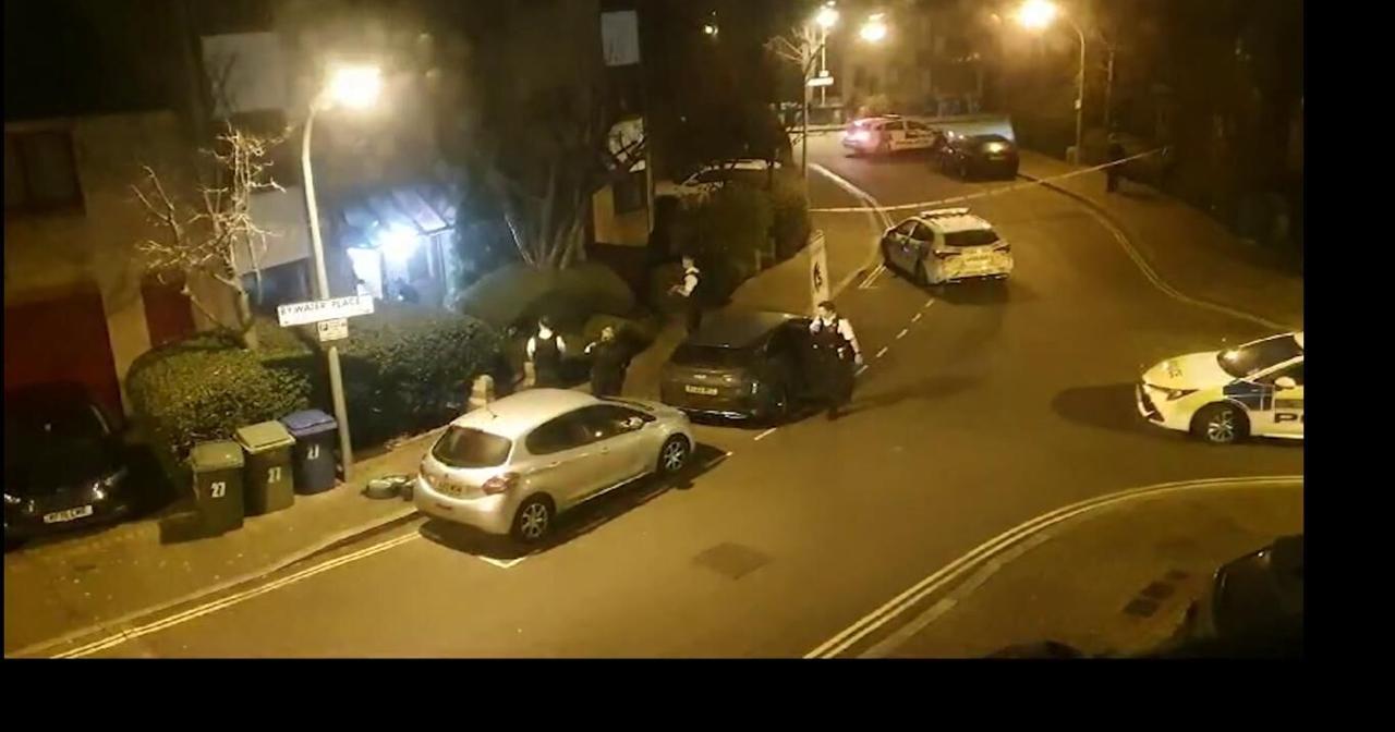 GB News footage shows police swarming on London property before ...