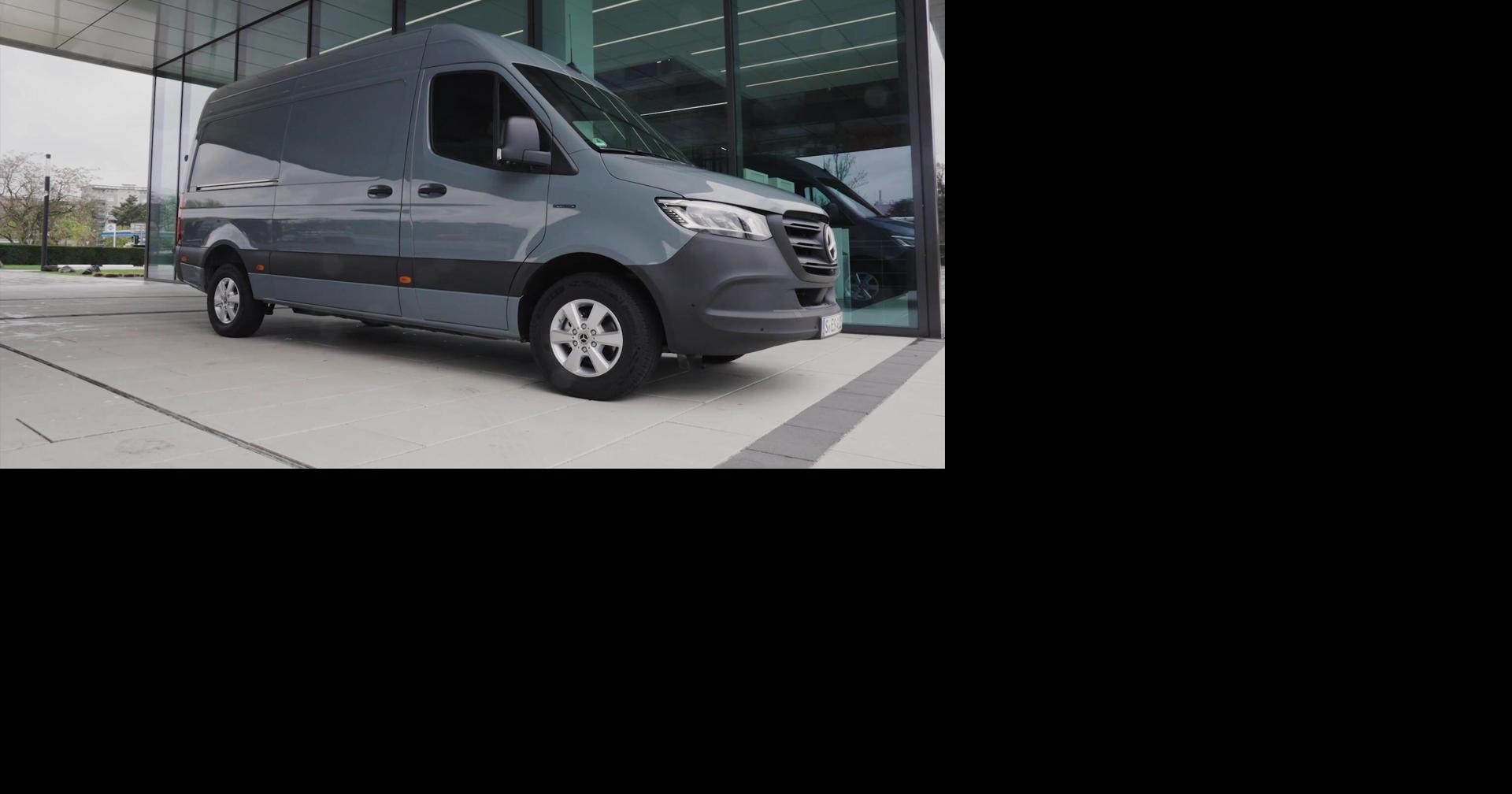 Mercedes-Benz eSprinter PRO Design Preview in Blue grey