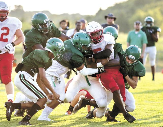 Burton sees mixed results in first football scrimmage of 2019 | Sports ...