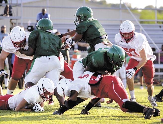 Burton sees mixed results in first football scrimmage of 2019 | Sports ...