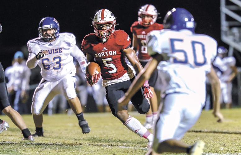 Burton holds on to the football, thrashes Louise for first district win ...