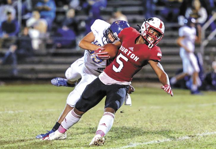 Burton holds on to the football, thrashes Louise for first district win ...