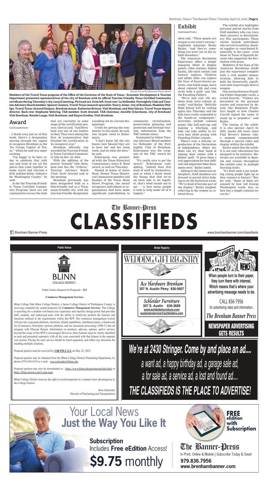 Page A09 | e-Edition | brenhambanner.com