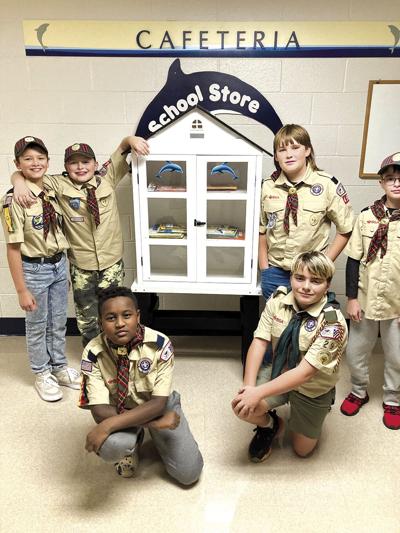 Local Cub Scout troop finishes little library project | News ...