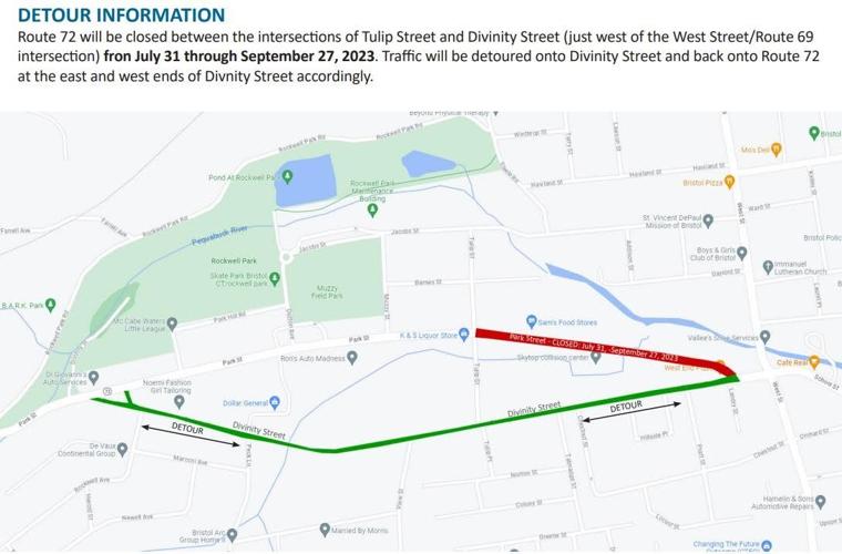 Detour set up in West End due to roadwork | News | bristolpress.com