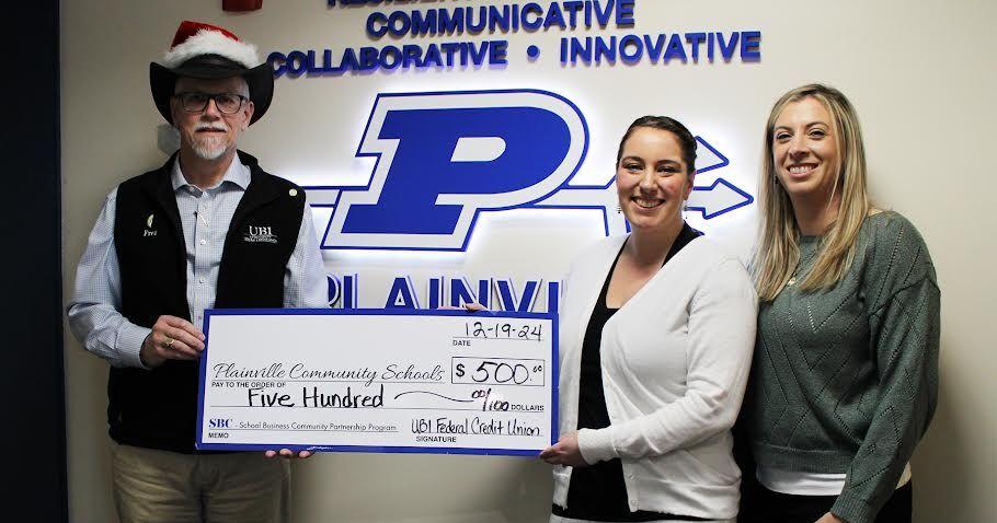 UBI Federal Credit Union donates $500 to Plainville schools lunch debt ...