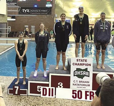 Bryan's Kunsman finishes in top 5 at Division II state swimming meet ...