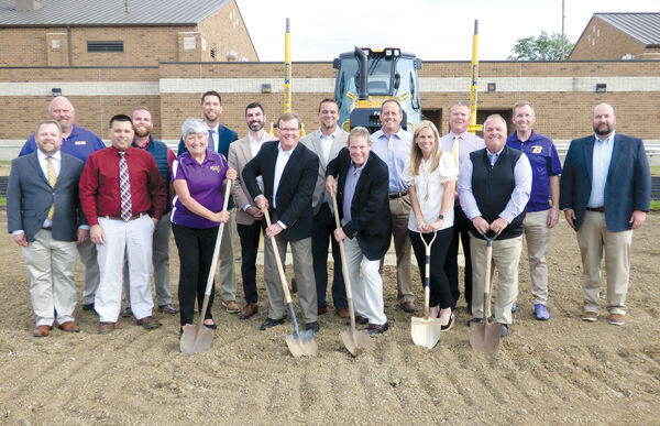 Ground broken on football field, lights, scoreboard to be installed in ...