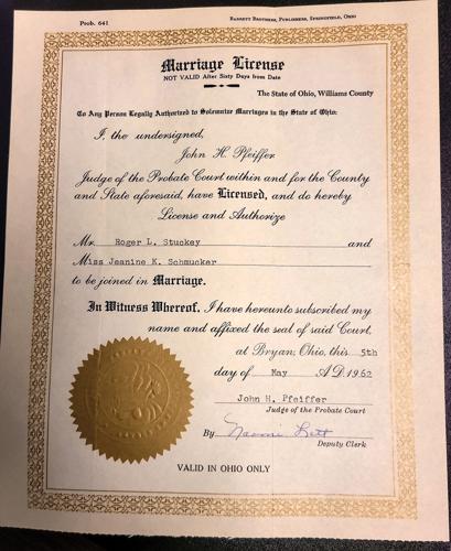 Mysterious marriage license discovered in antique dictionary finds its ...