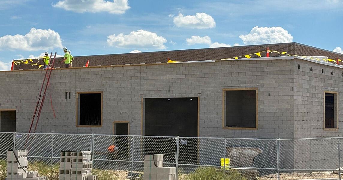 Roof going up on Bryan schools expansion project | News | bryantimes.com