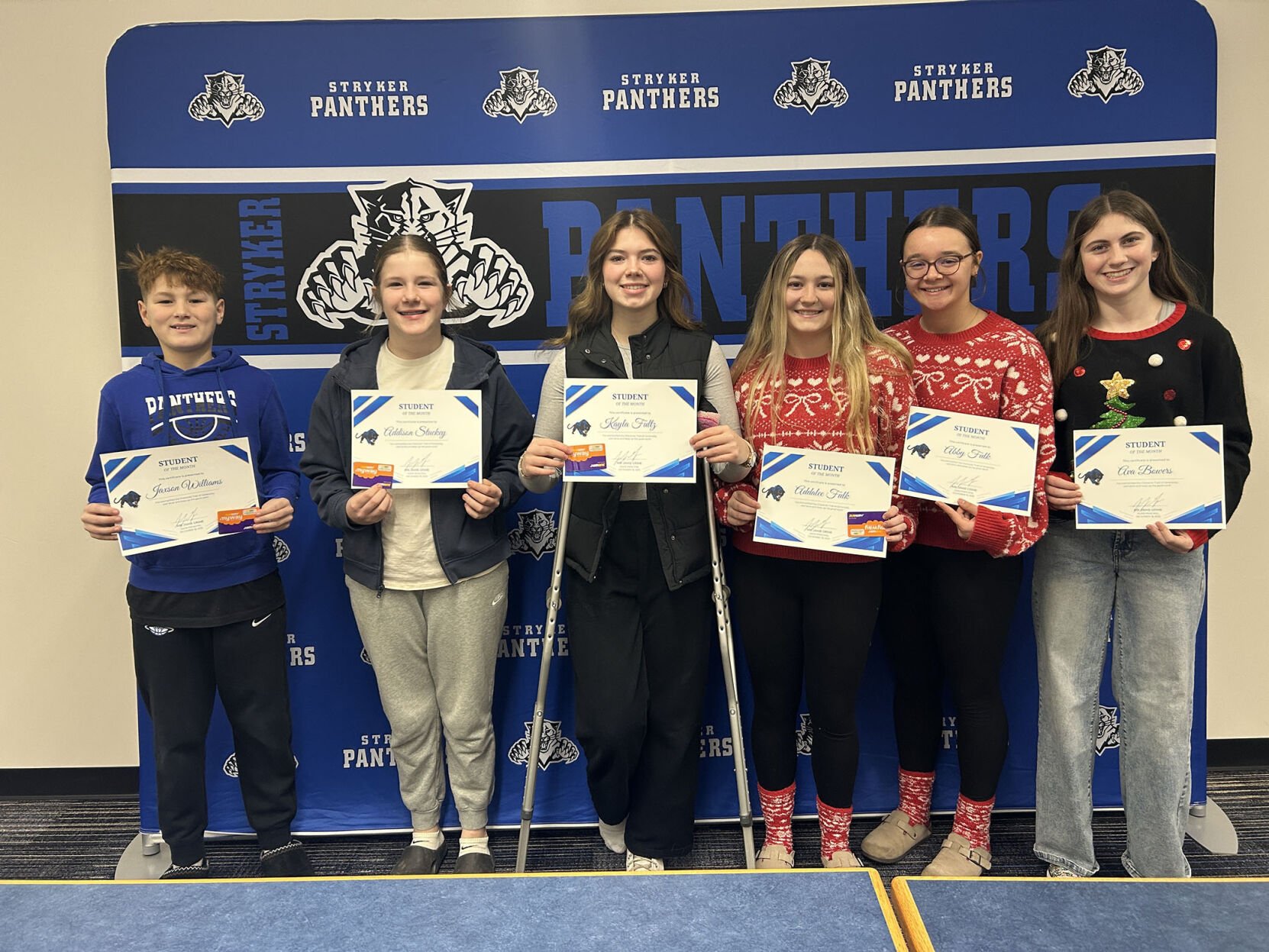 Stryker names students of the month | Education | bryantimes.com