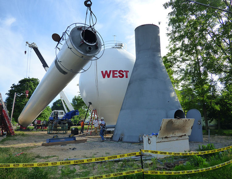 New water tower raised in West Unity | Local News | bryantimes.com