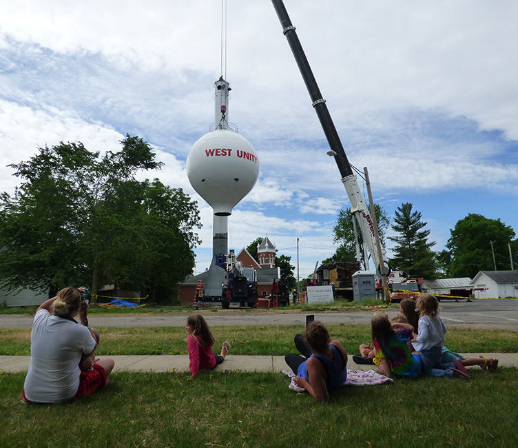New water tower raised in West Unity | Local News | bryantimes.com