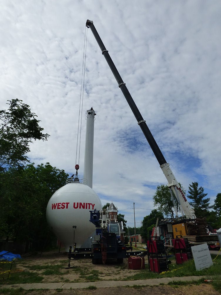 New water tower raised in West Unity | Local News | bryantimes.com