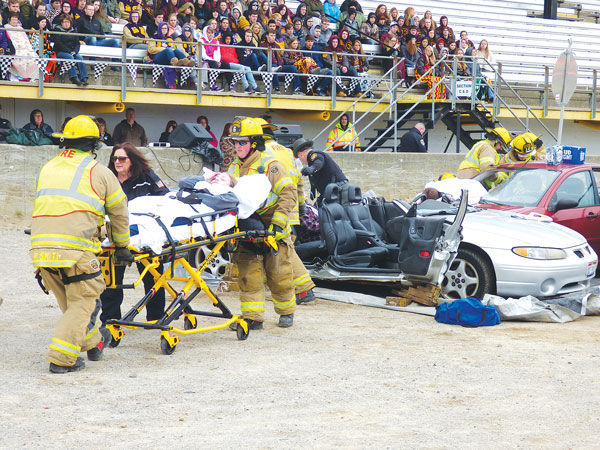 Mock crash a sobering reminder and warning for students | Local News ...