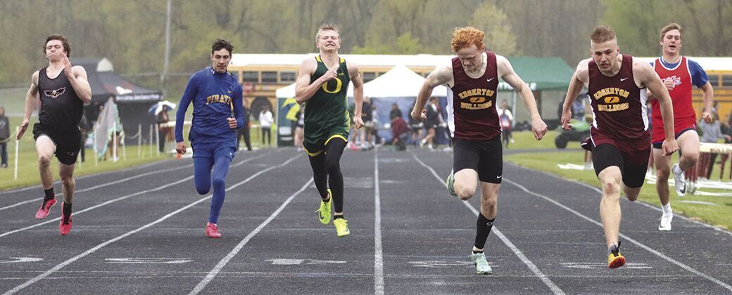 Edgerton boys win home track invite, Fairview's McGuire sets school ...