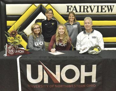 Fairview's Ankney signs with UNOH for softball | Bryan Times ...