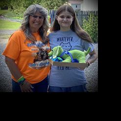 Kaleb McLaughlin Ride to Remember donates $1,000 to Ada Mavis of ...