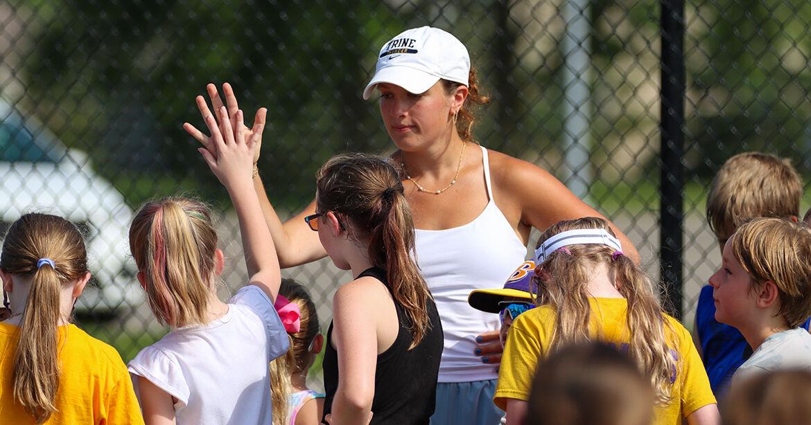 Area youth battle the heat to learn tennis skills at fifth consecutive ...