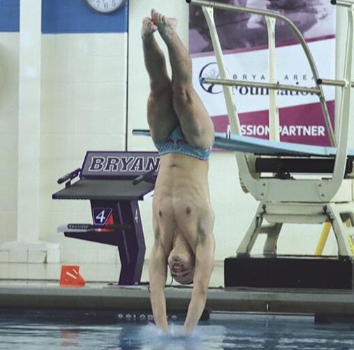 Ward breaks Bryan diving record for 3rd time in last home meet of ...