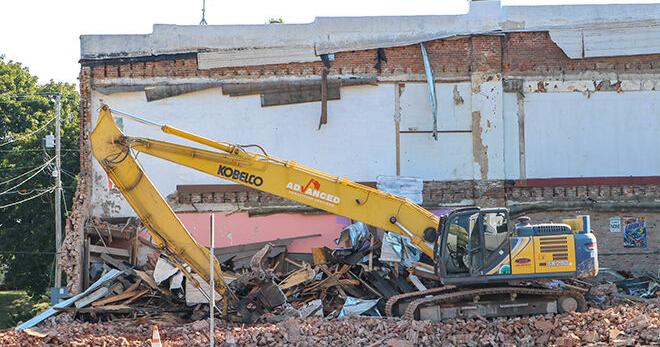 Demolition underway on historic drug store | News | bryantimes.com