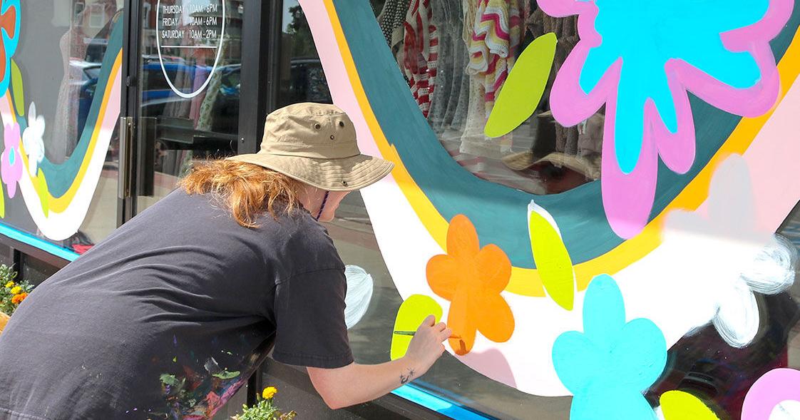 Native Edgerton artist adds splash of color to downtown Bryan | News ...