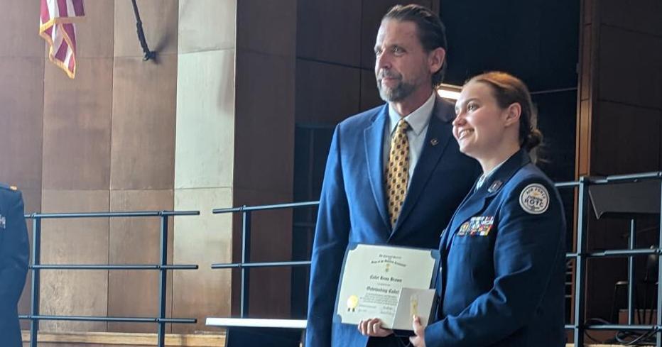 Pennsbury High School Air Force JROTC cadet honored by Washington Crossing Chapter SAR ...