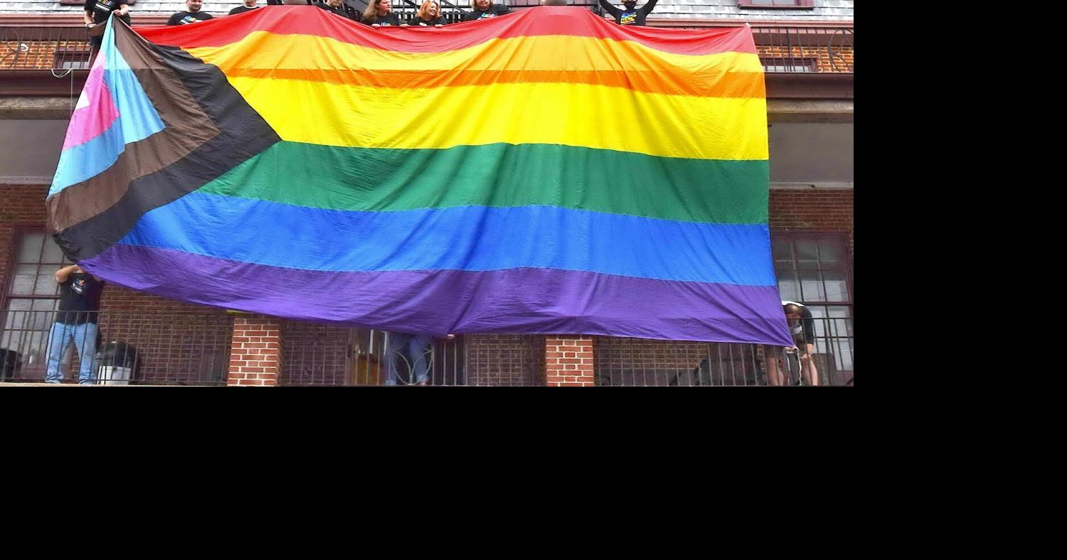 Unfurling the Pride flag for the New Hope Celebrates Pridefest ...