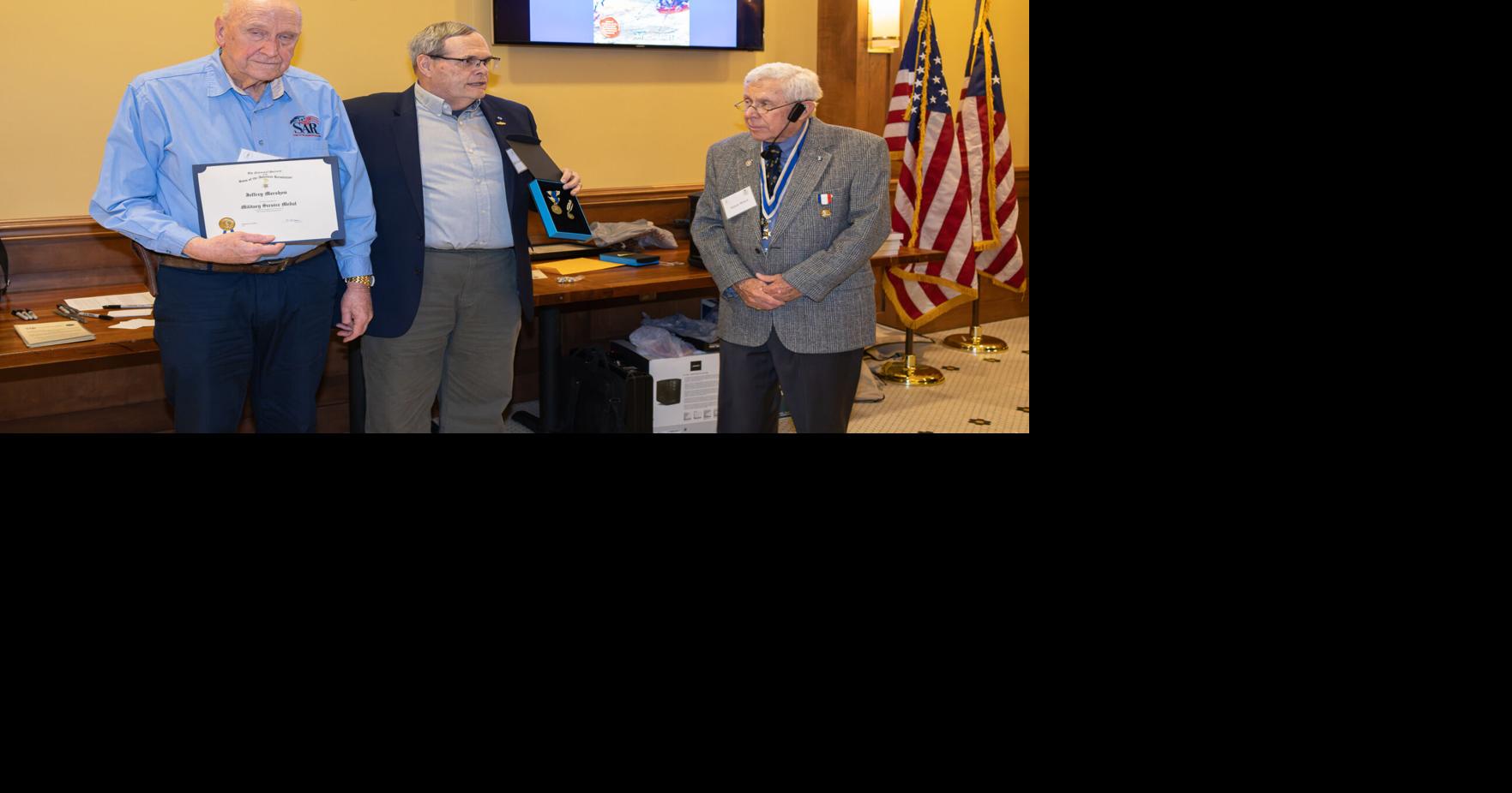 Local veteran receives SAR Military Service Medal | People in the News ...