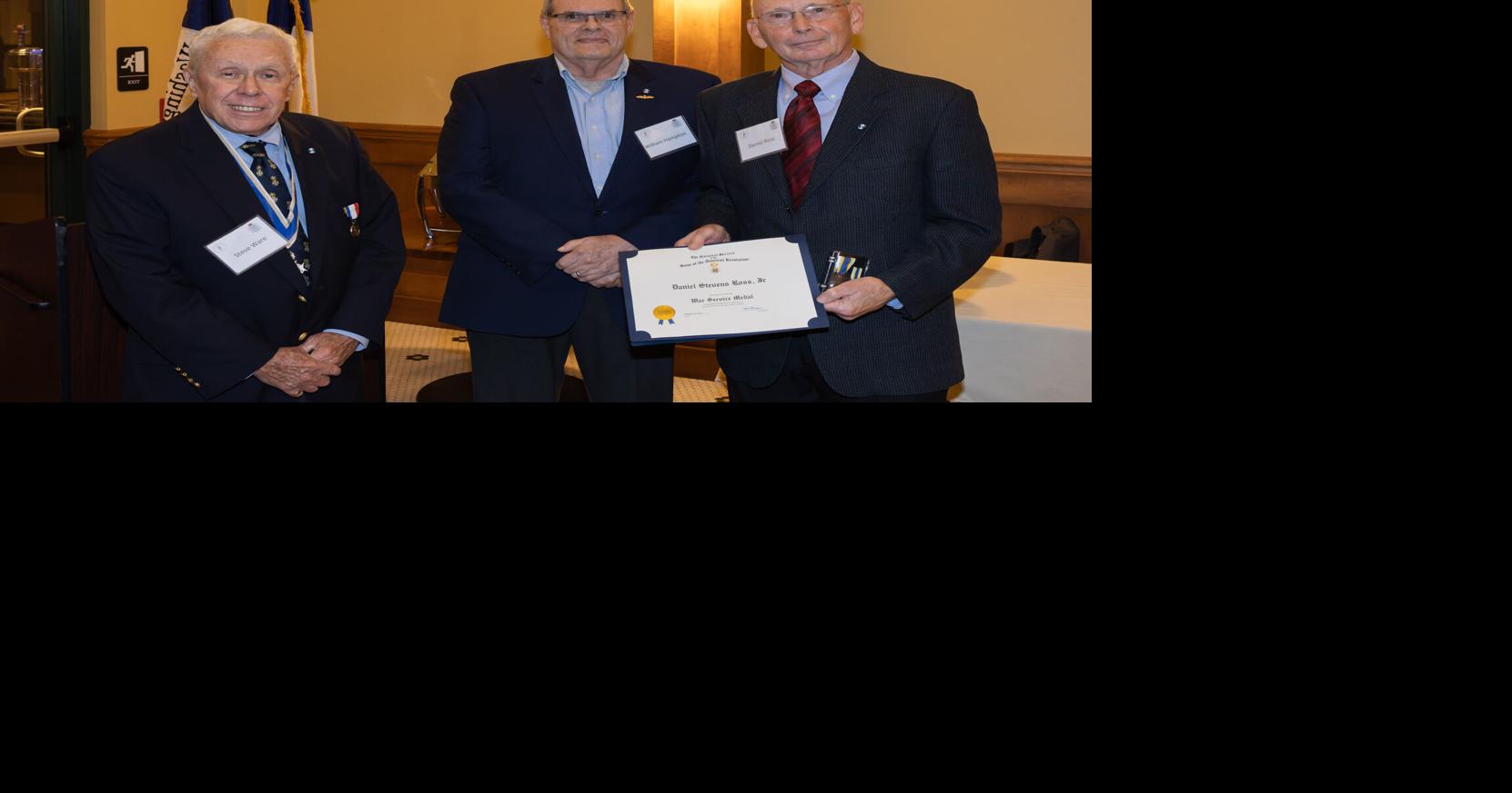Local veteran awarded SAR War Service Medal | People in the News ...