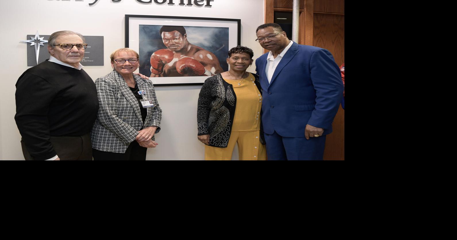 Larry Holmes portrait dedicated at St. Luke's Easton Campus | Health ...