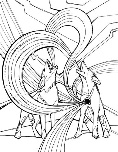 pokemon suicune coloring pages