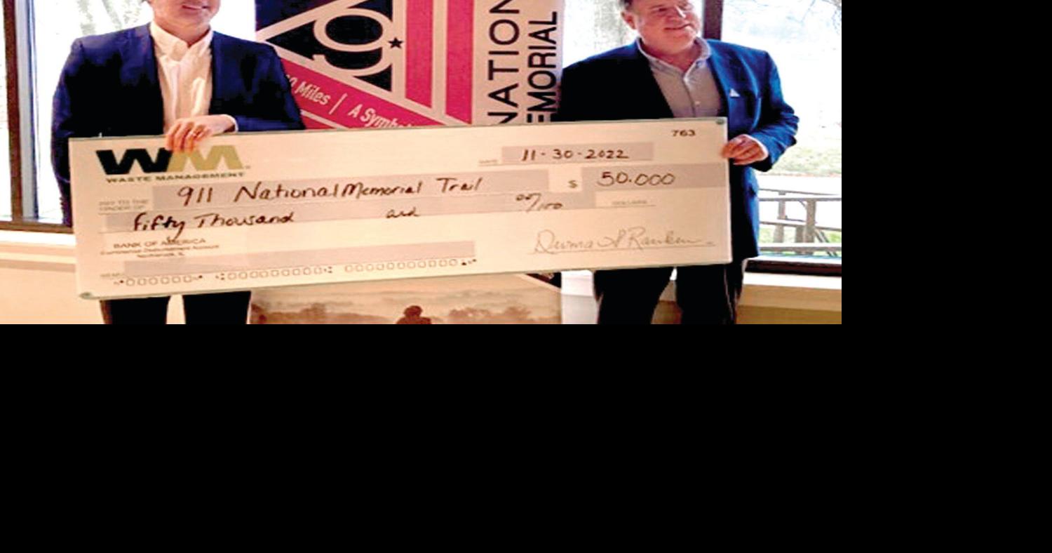 Waste Management pitches in 50K for 9/11 Memorial Trail | News ...