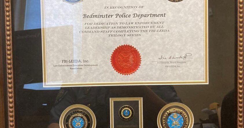 Bedminster Police Department receives special professional recognition ...