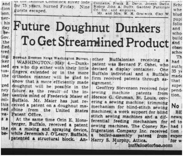 May 5, 1940: Owner of Freddies Doughnuts patents his way into doughnut ...