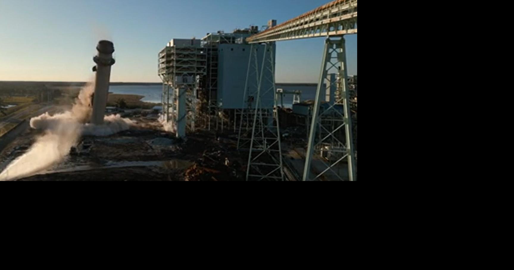 Tonawanda company implodes Florida power plant structures