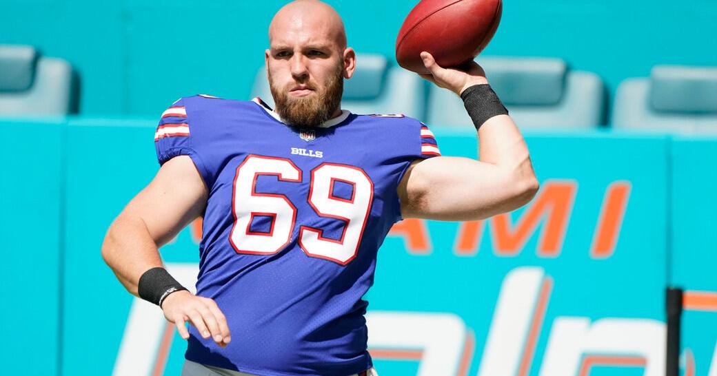 Buffalo Bills' Reid Ferguson embraces Grills Mafia