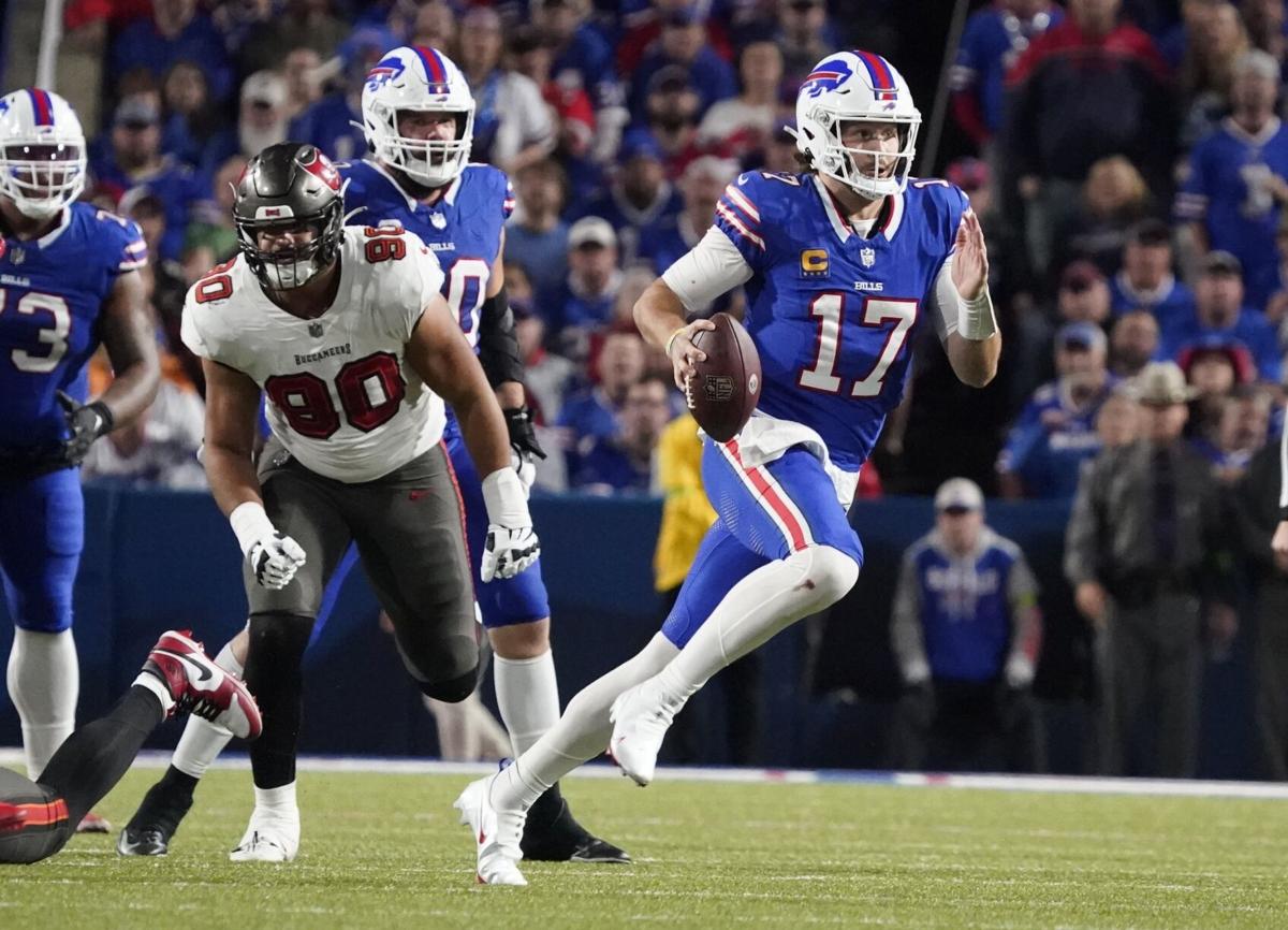 Bills' Josh Allen misses practice to rest right shoulder