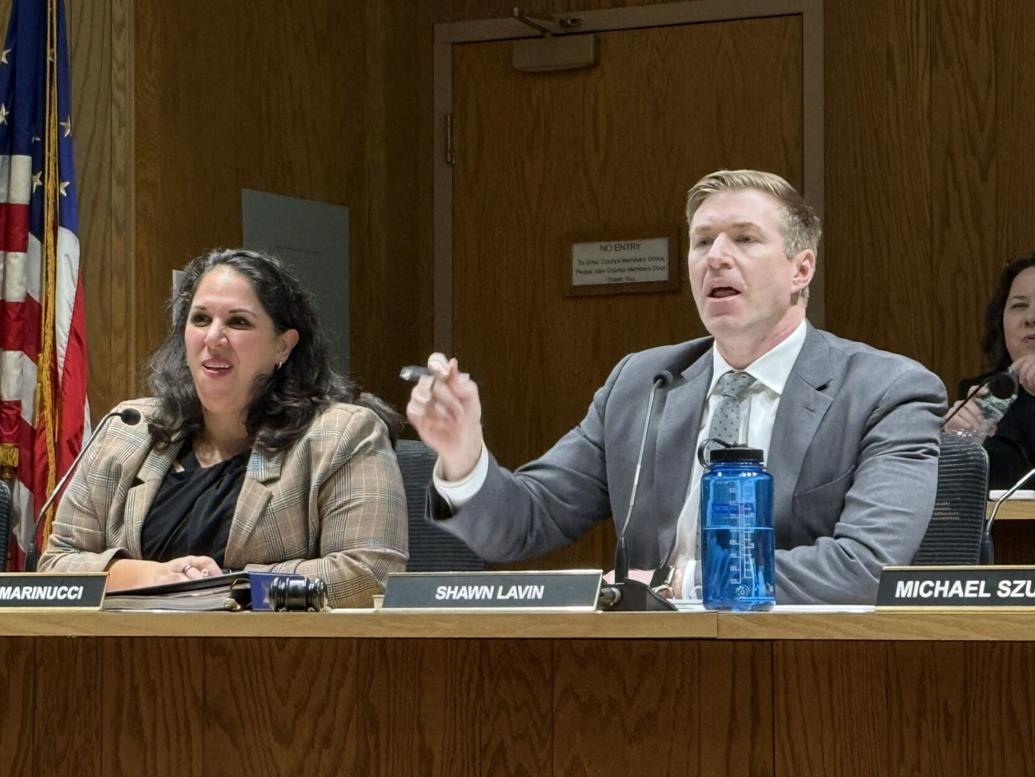 Shawn Lavin first Amherst Town Board meeting