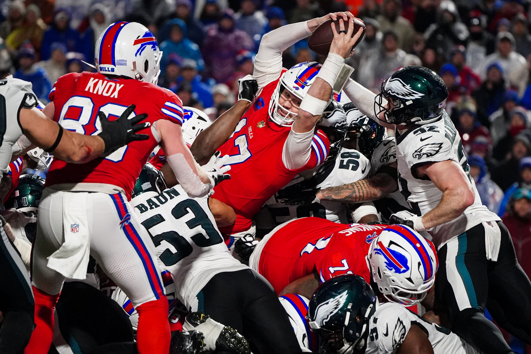 How Bills' extra point got blocked vs. Eagles