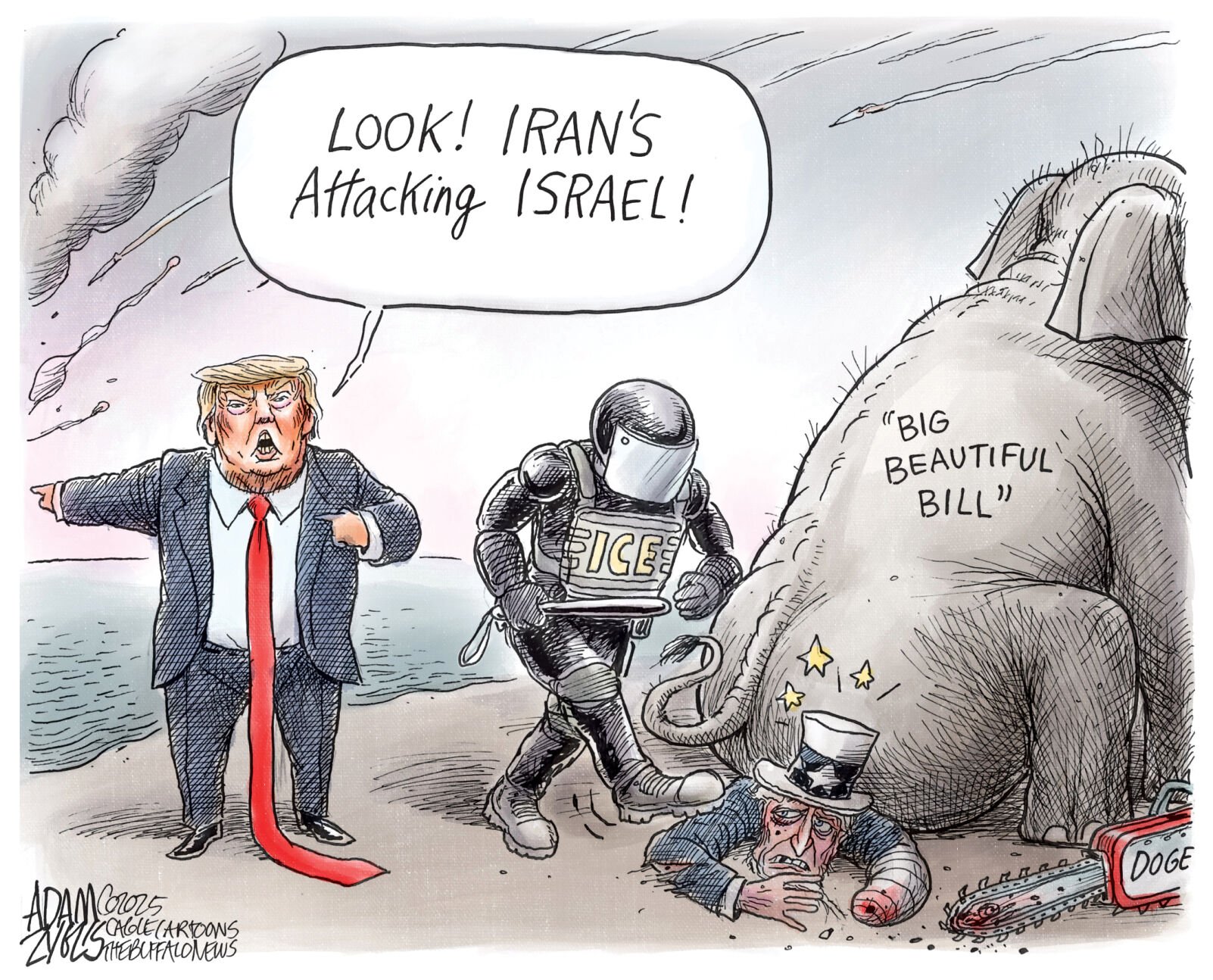 Adam Zyglis: Texas Floods