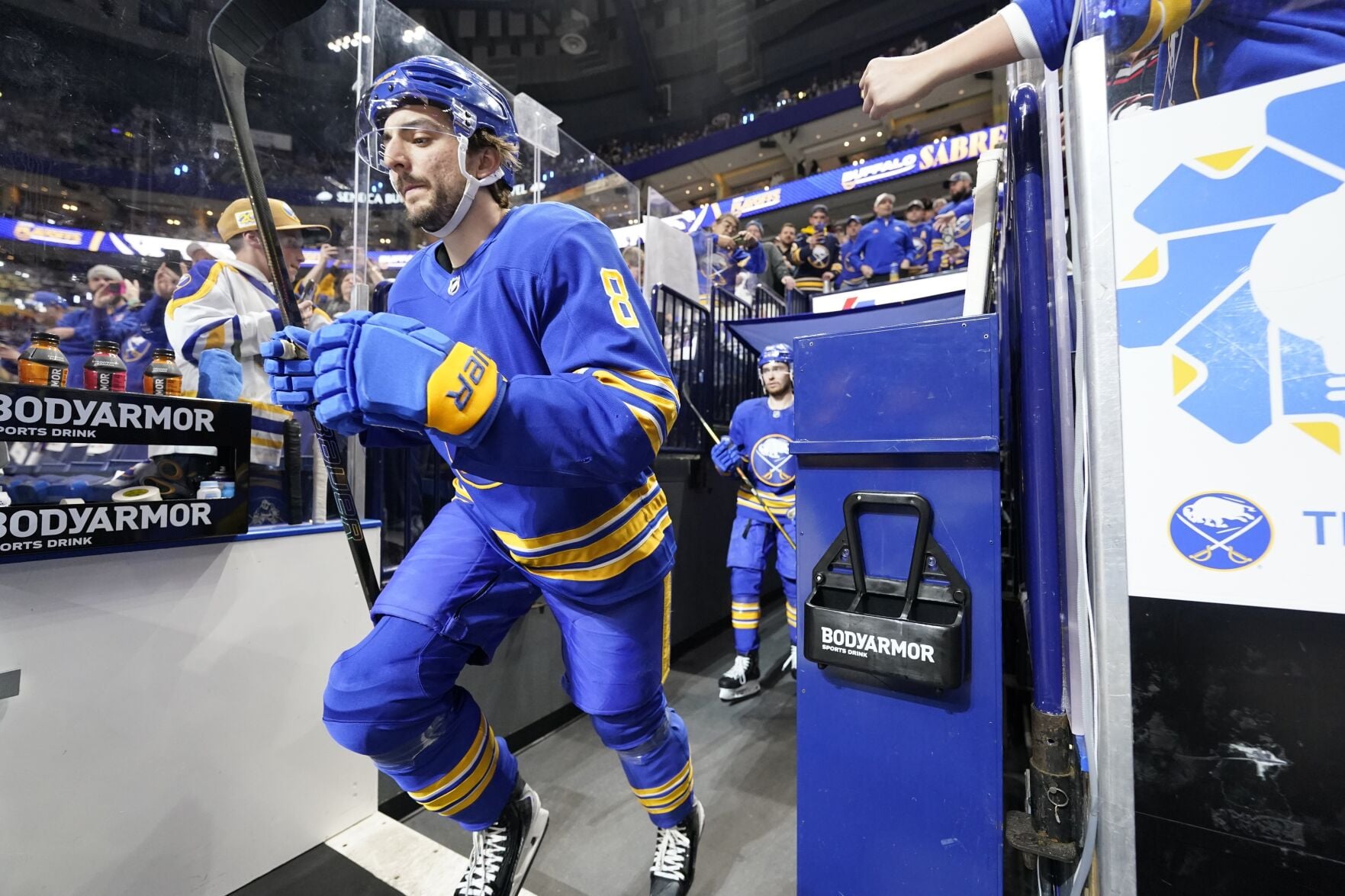 Sabres deal Kesselring to Sharks, move up to No. 20 in draft