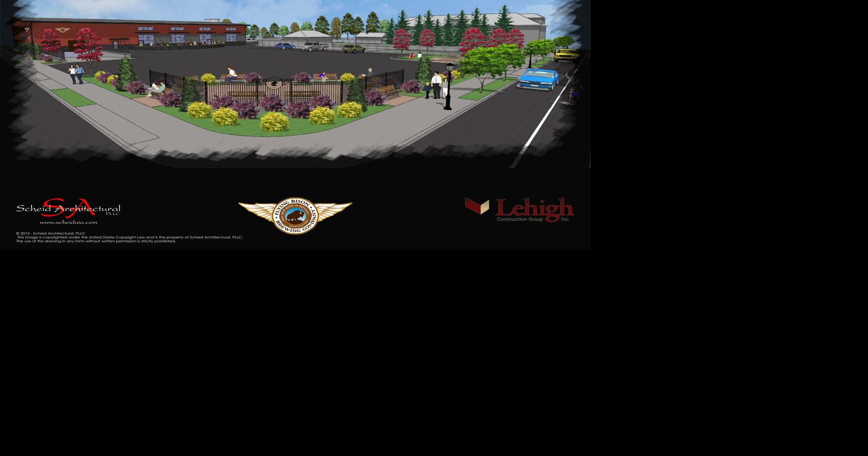 Flying Bison Brewing Co. building manufacturing facility in Larkin District