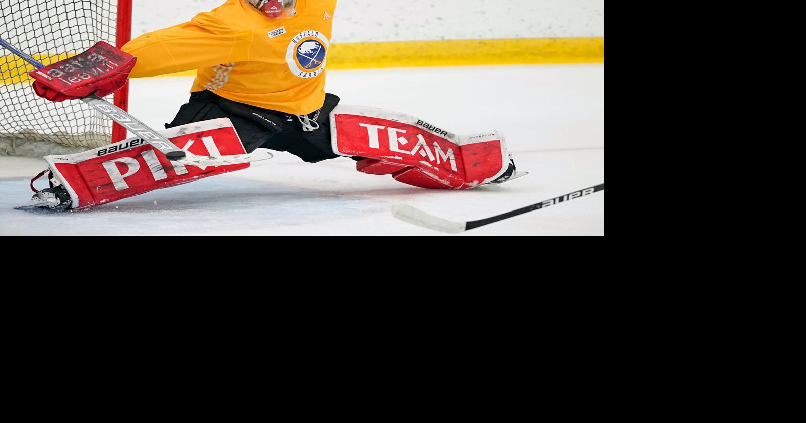 Topias Leinonen is improving goalie for Sabres