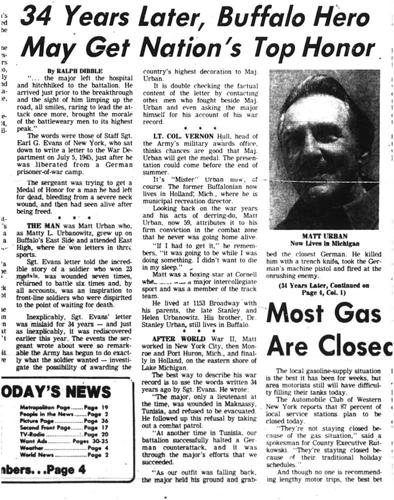 July 4, 1979: Matt Urban to finally get Medal of Honor