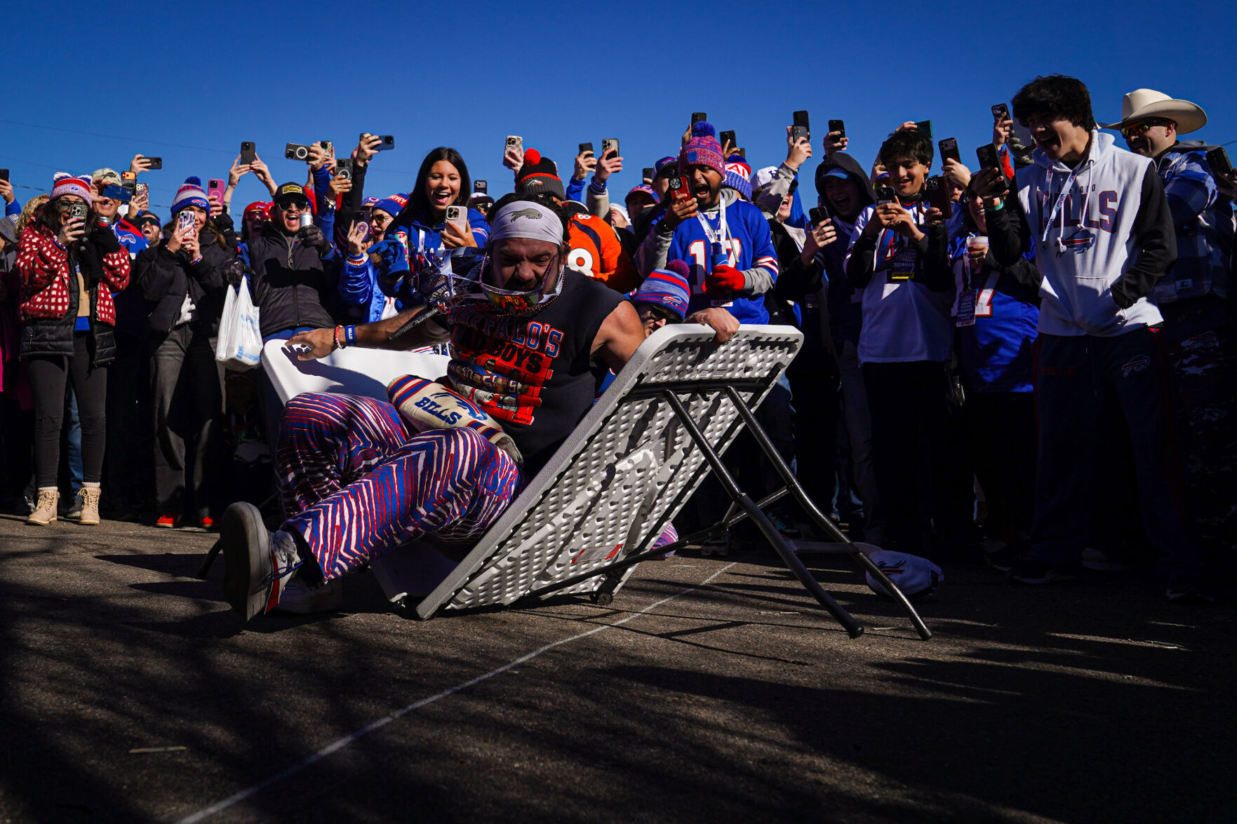 Photos: Bills fans tailgate outside Mile High