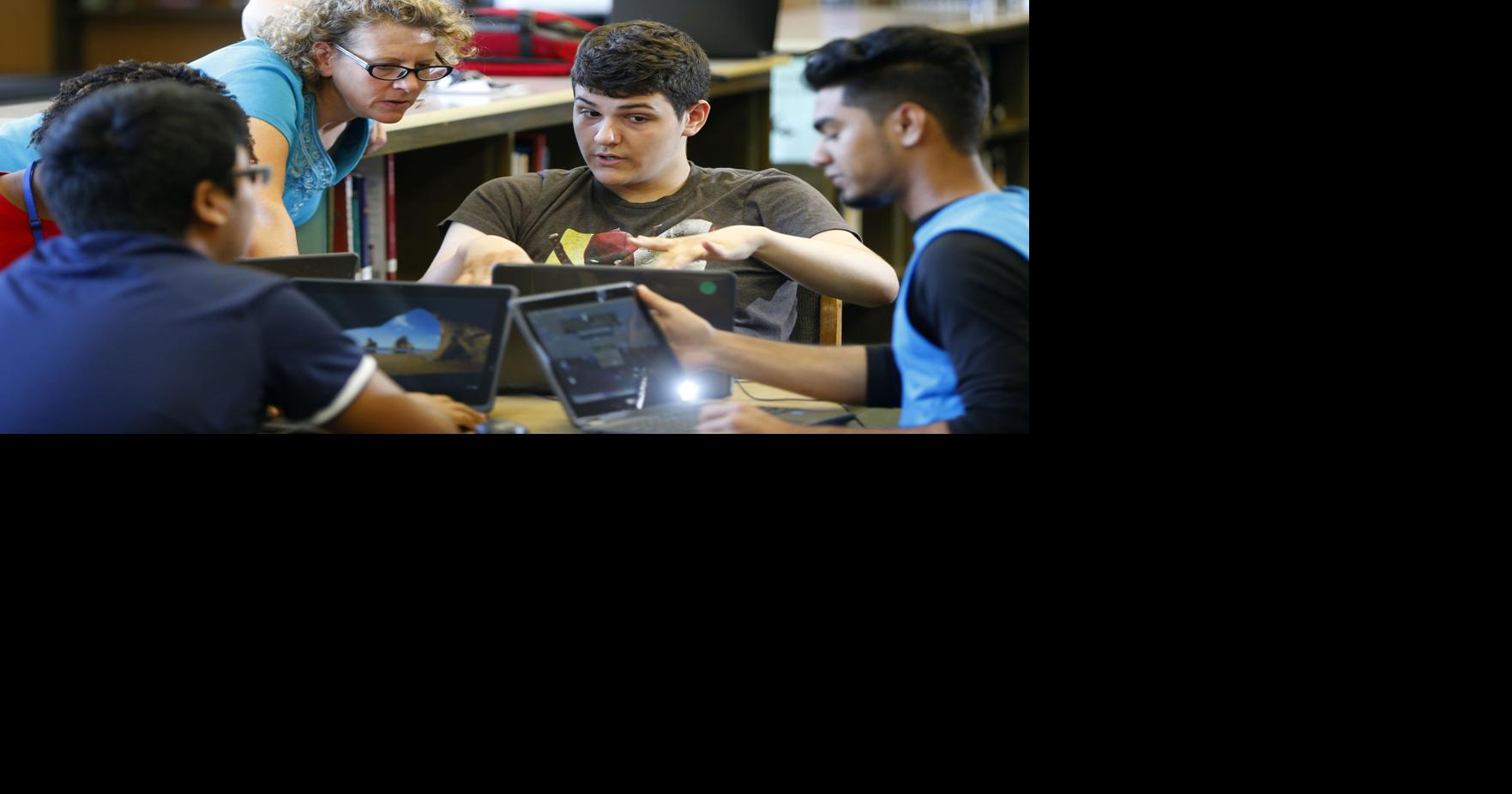 Student 'geek squad' preps thousands of laptops for Buffalo schools