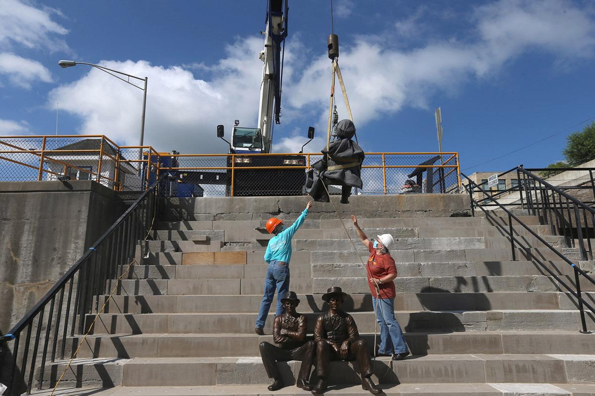 Five statues to be installed Friday at Erie Canal locks in Lockport