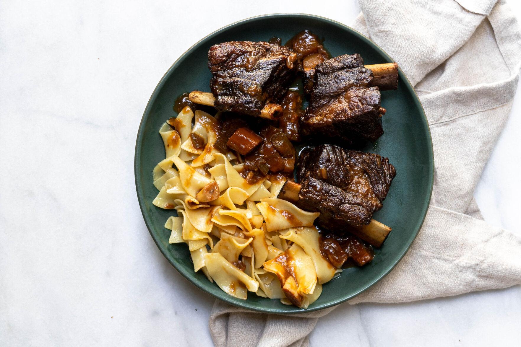 These wine-braised, bone-in beef short ribs are sure to make your mouth ...