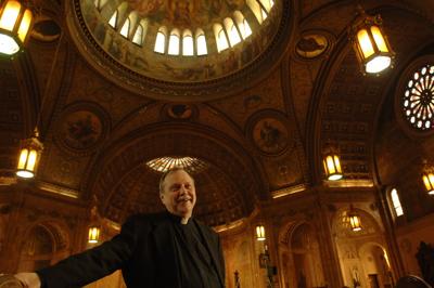 Rev. George L. Reger, retired pastor of landmark Blessed Trinity Church